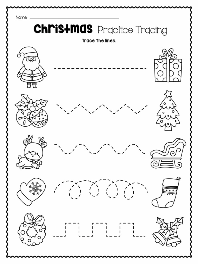 Pre-K Christmas Worksheets | PDF