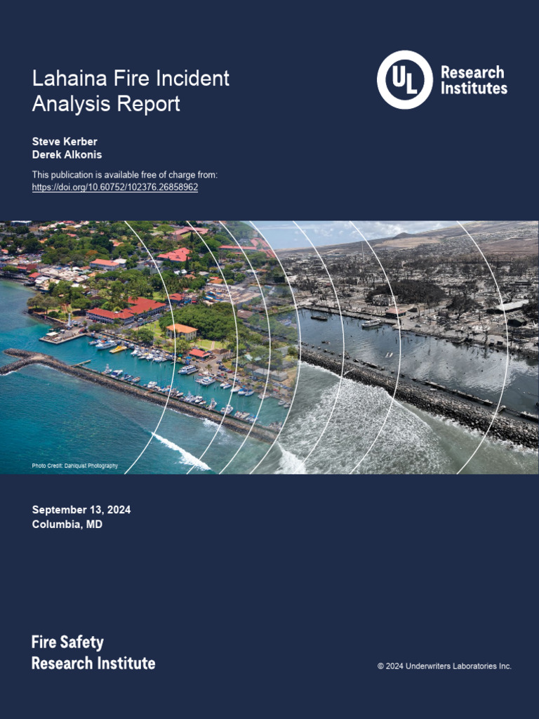 Fsri Lahaina Fire Phase 2 Analysis Report 2409110 | PDF