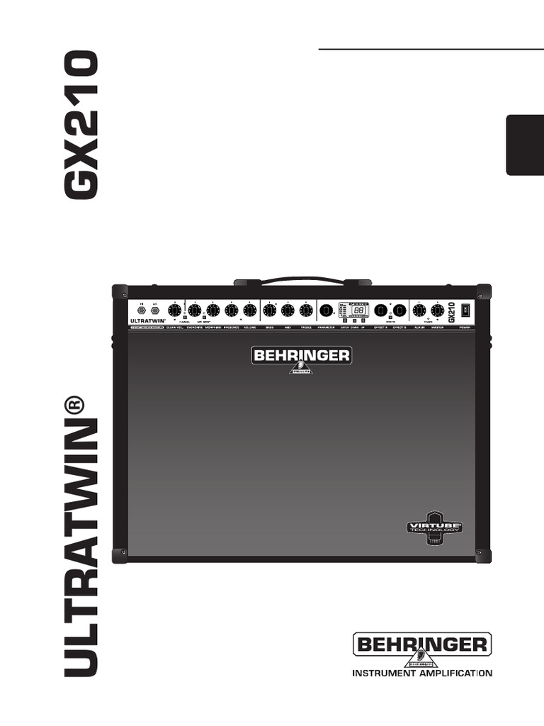 GX210 Om Behringer en | PDF