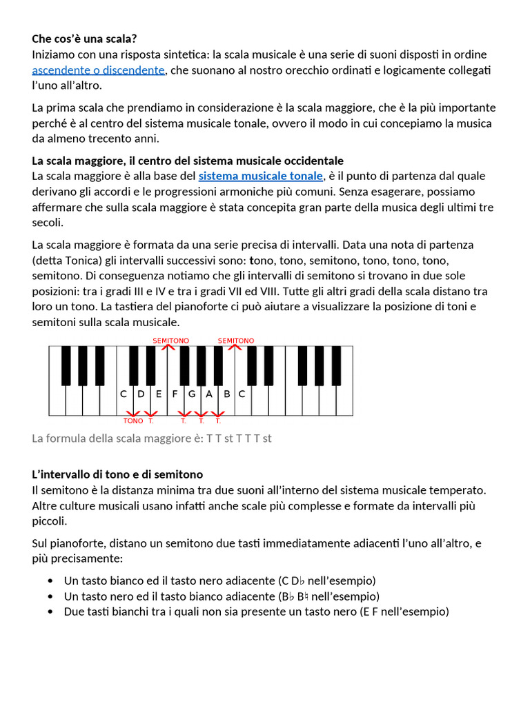 Le Scale Musicali | PDF