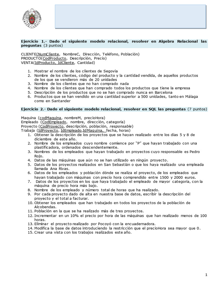 2 Examen-Sql-Algebra | PDF