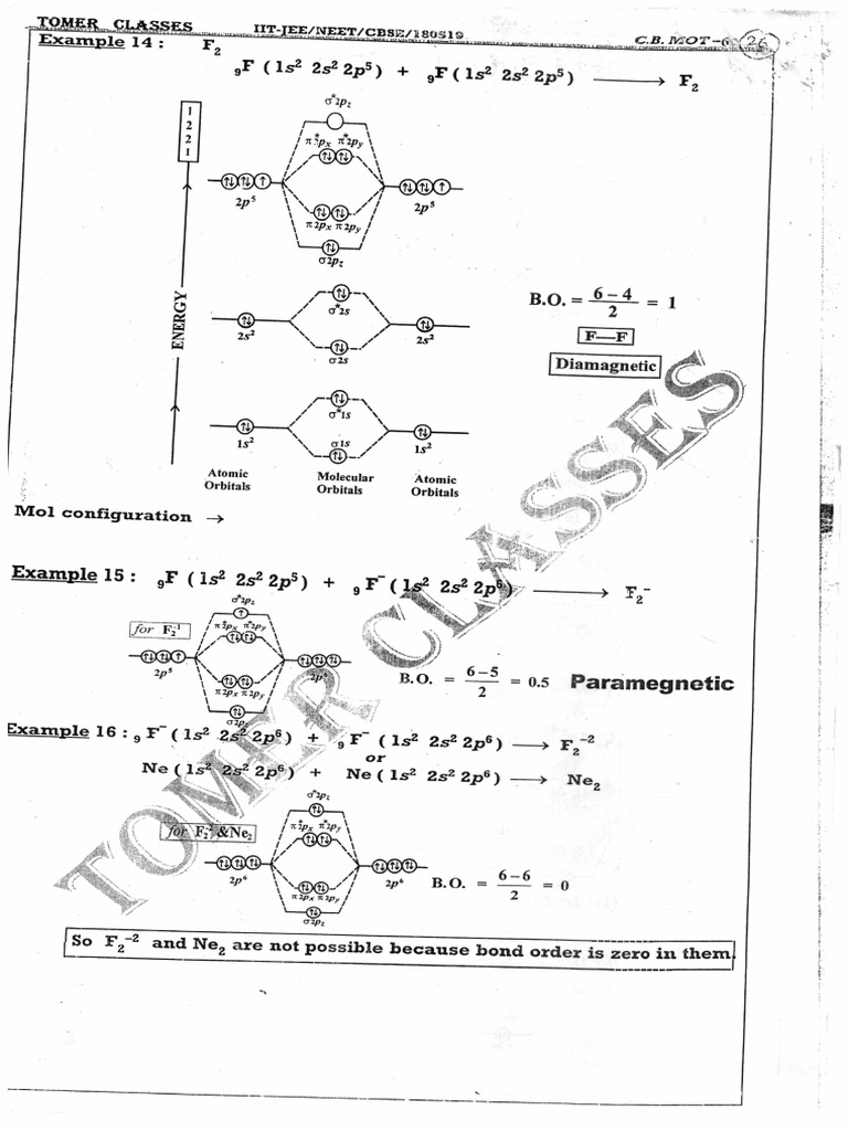 Chemical Bond (Even Paper) | PDF