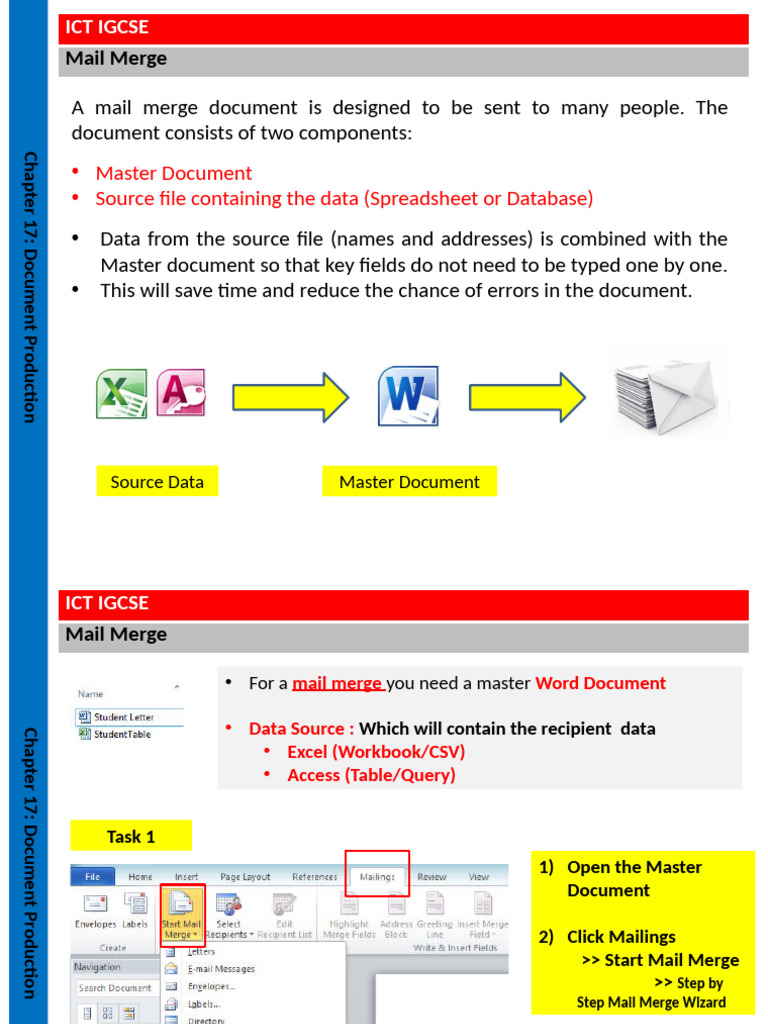 Mail Merge Presentation | PDF | Comma Separated Values | Microsoft Excel