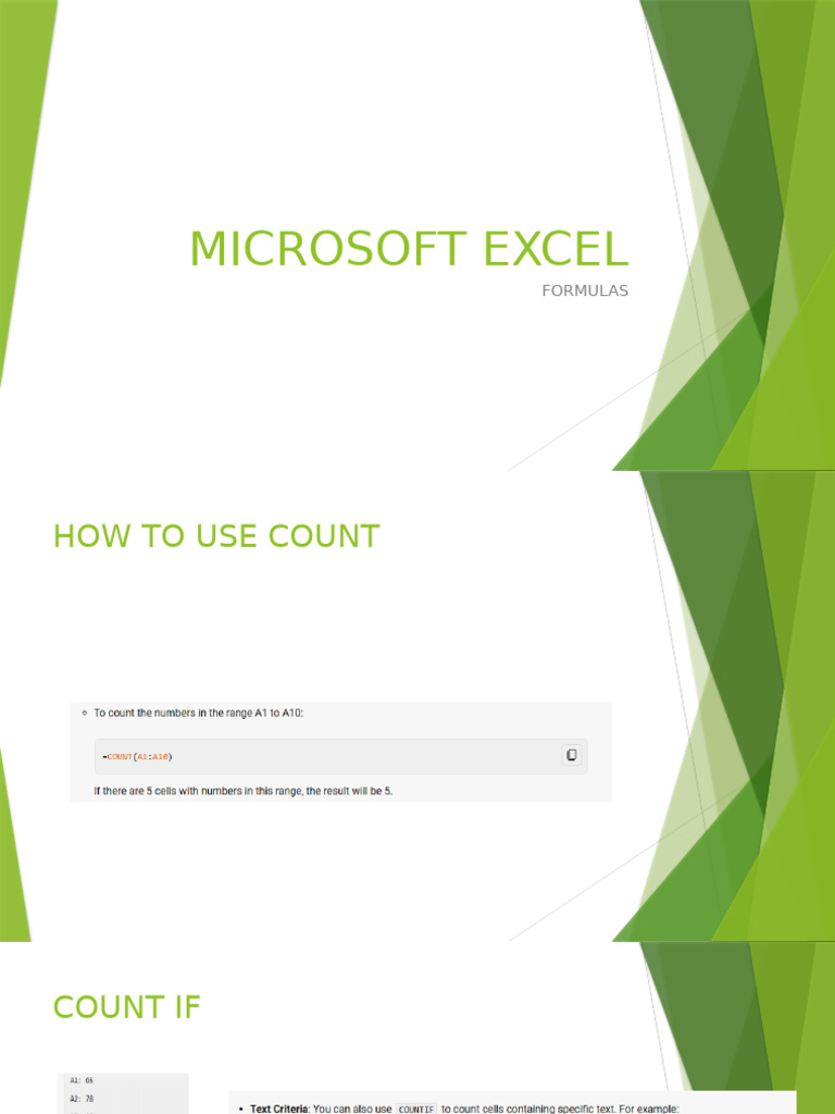 Microsoft Excel | PDF