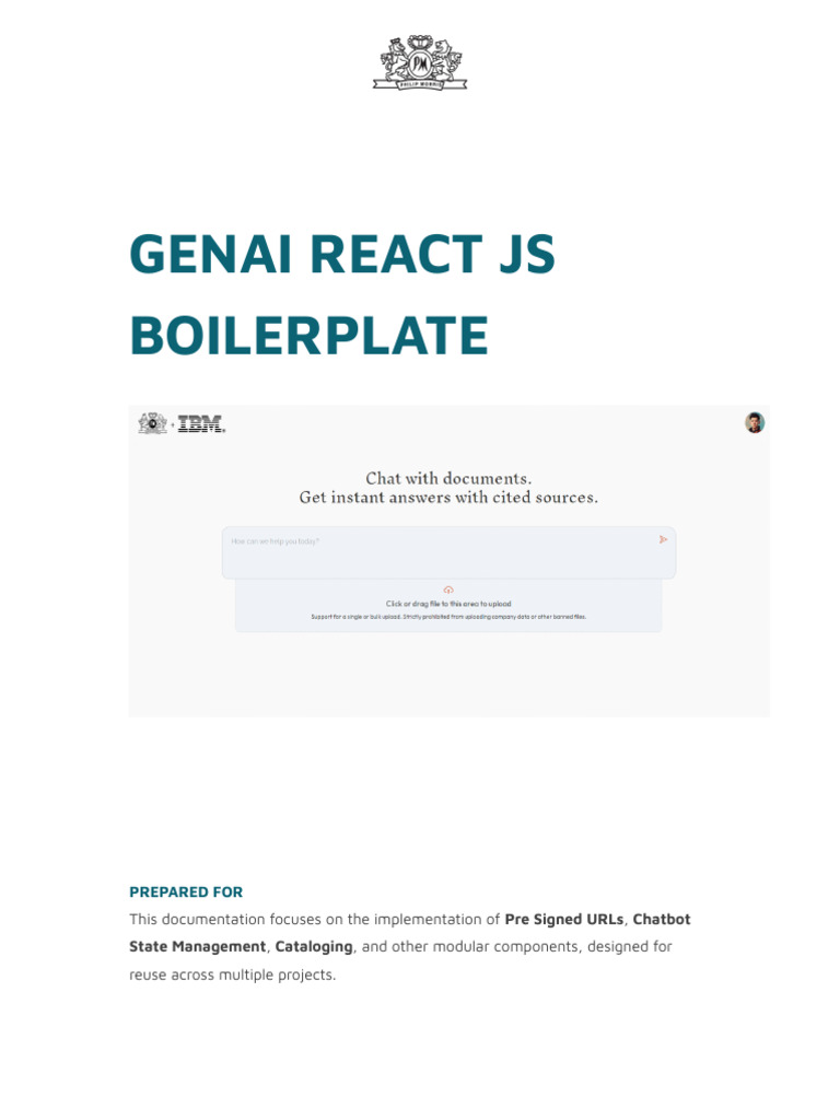 Genai ReactJs Boilerplate | PDF