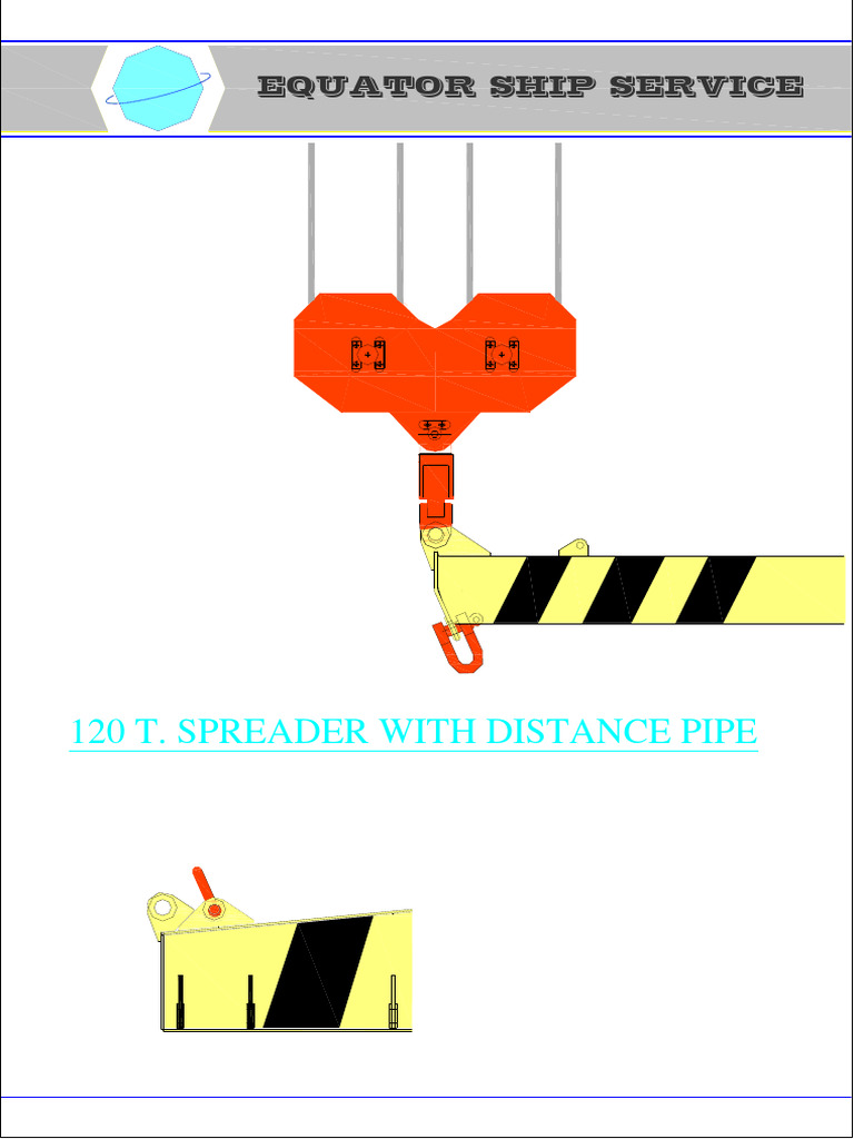 Instruction Manual 120 Tons Spreader DISC - 1 | PDF | Crane (Machine ...