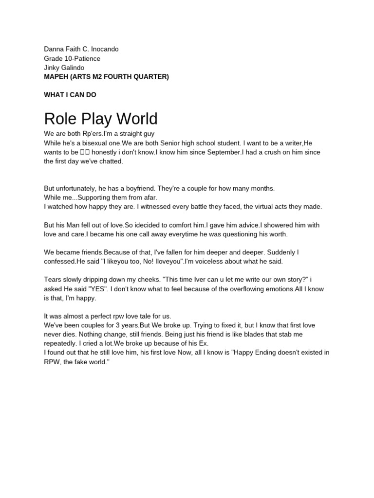 Role Play World | PDF