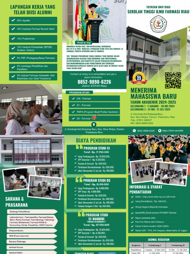 PDF Brosur Stifar Riau 2024 | PDF