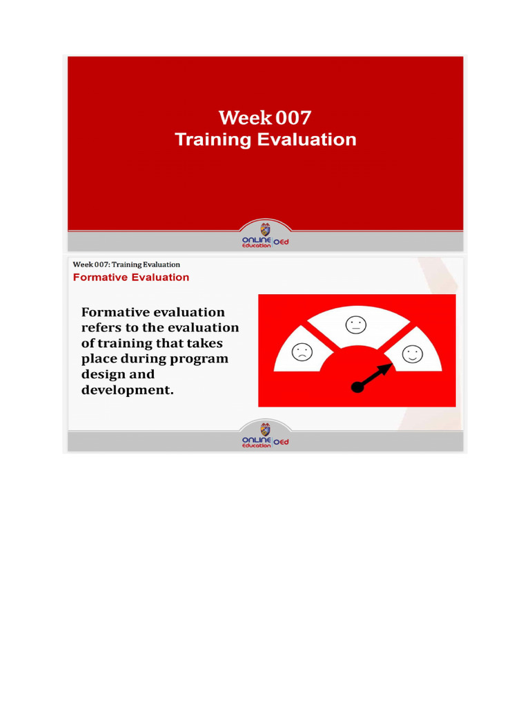 7 - Training Evaluation PPT | PDF