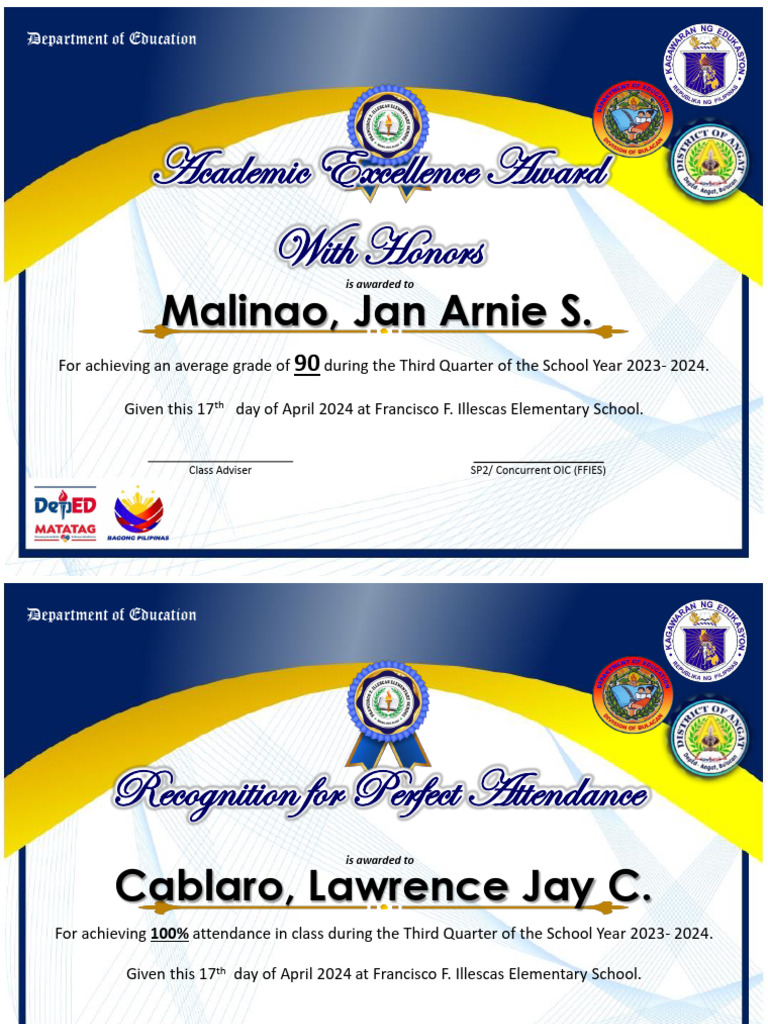 Sample-Certificate 3rd | PDF