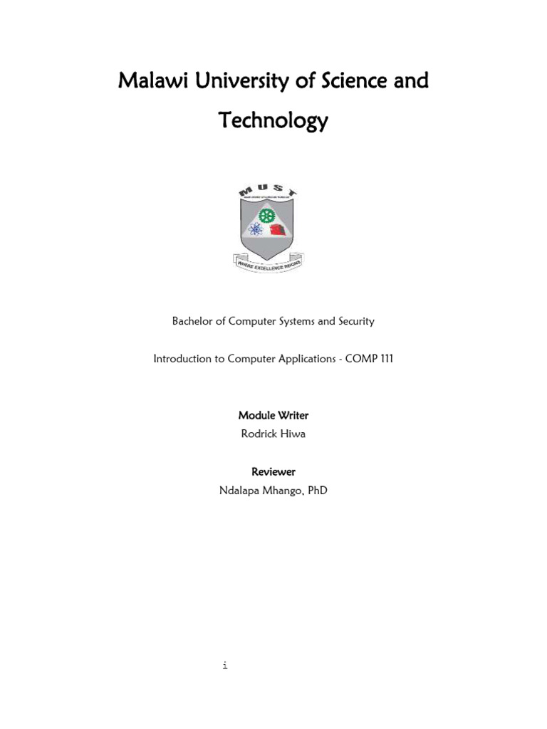 COMP-111 Study Guide | PDF