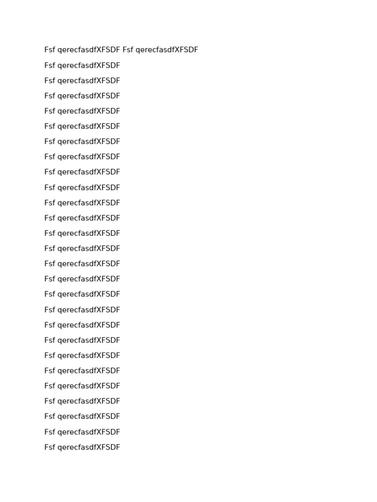 FSF qerecfasdfXFSDF | PDF