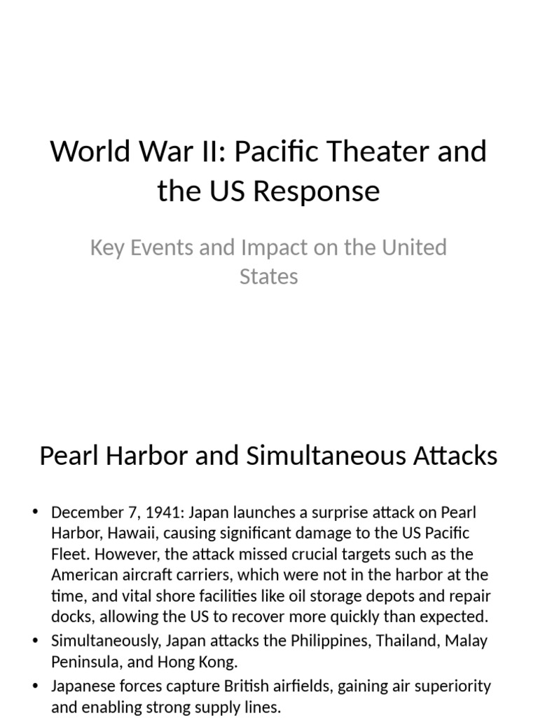 WWII Pacific Theater Presentation Detailed | PDF