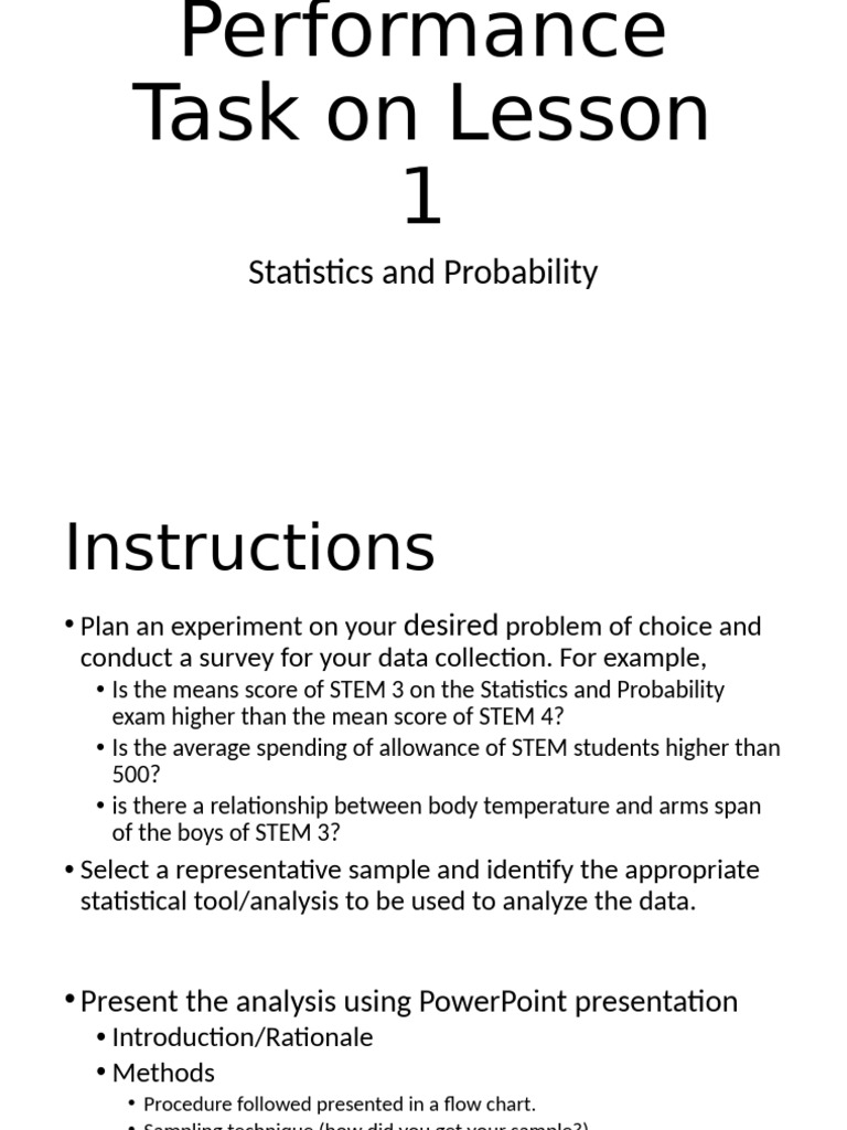 Performance Task STEM | PDF