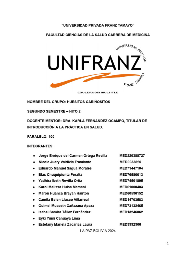 INFORME CASO CLÍNICO HITO 2 SEM 5 (El Todo o Nada) | PDF