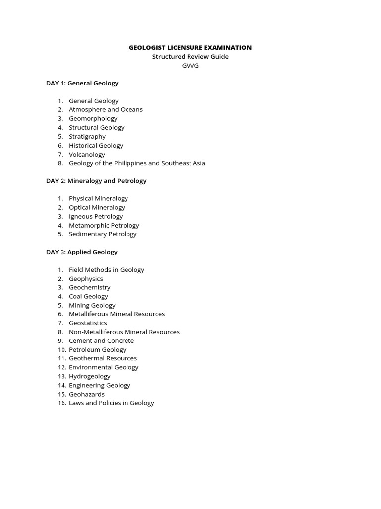 Structured Review Guide | PDF