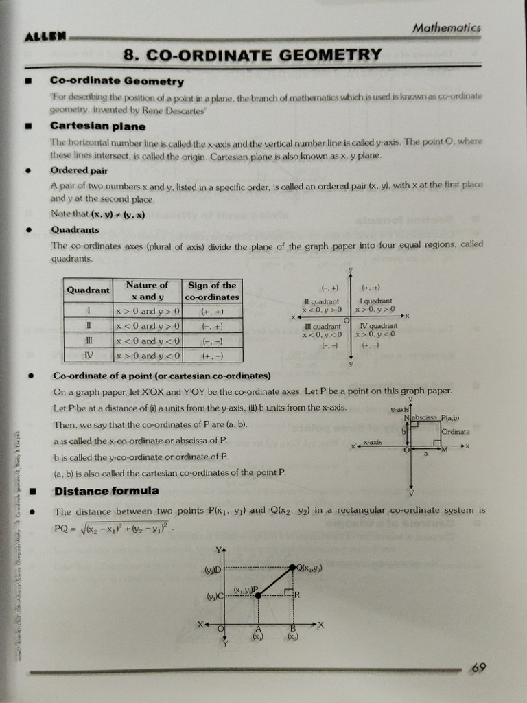 Co-Ordinate Geo | PDF