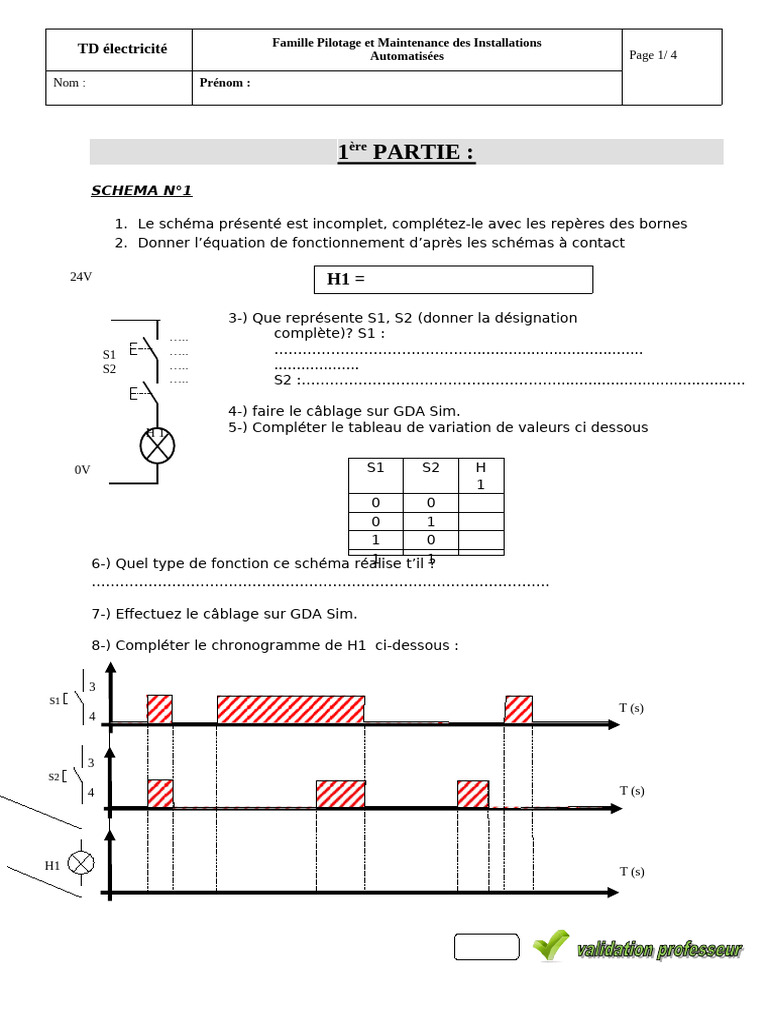 Decouverte Cablage Chronogramme | PDF