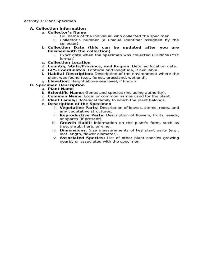 Activity-1 Specimen-preparation Template (1) | PDF