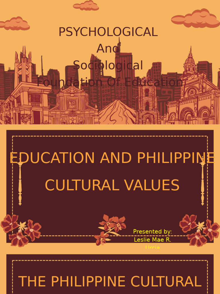 Education and Philippine Cultural Values | PDF