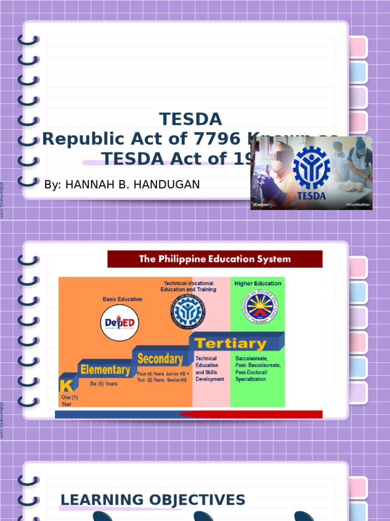 Tesda Act | PDF