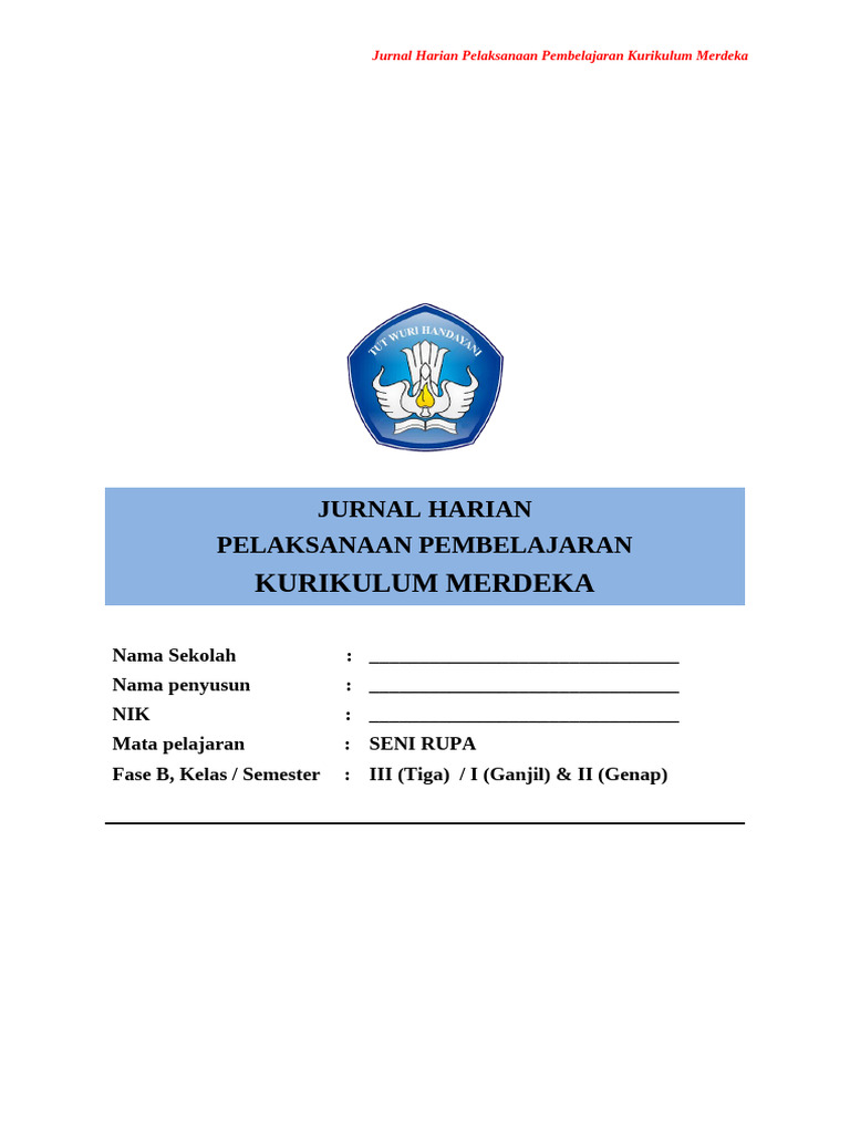 Jurnal Mengajar Seni Rupa III | PDF