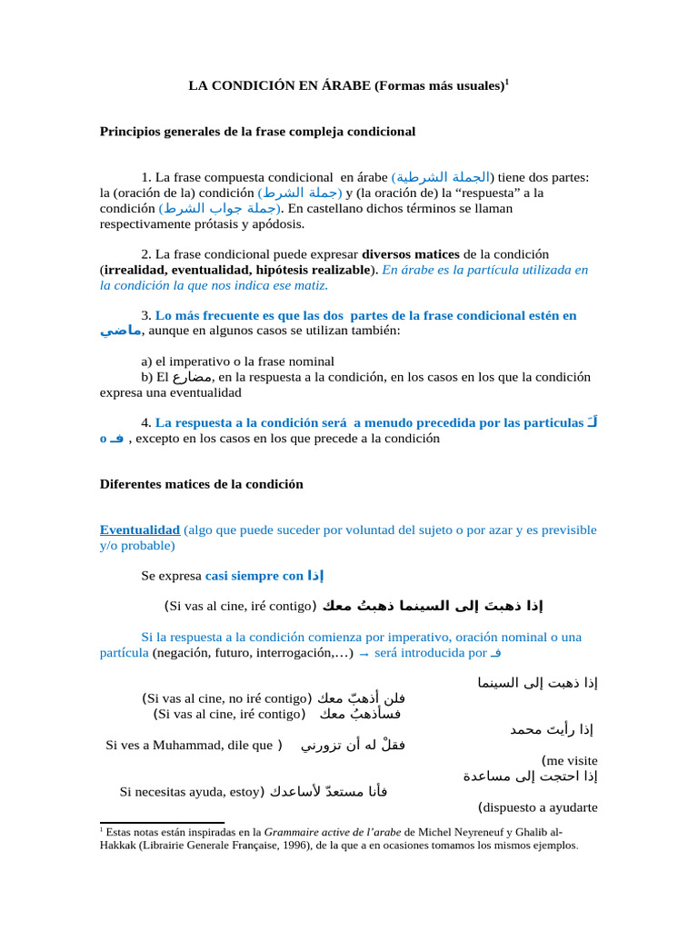 Gram Frase Condicional-1 | PDF | Lingüística