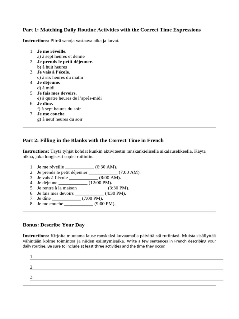 Grade 5 Week Worksheet | PDF