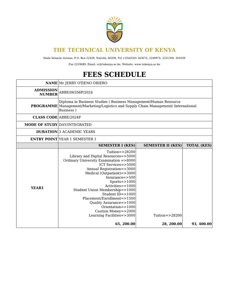Fee Schedule | PDF