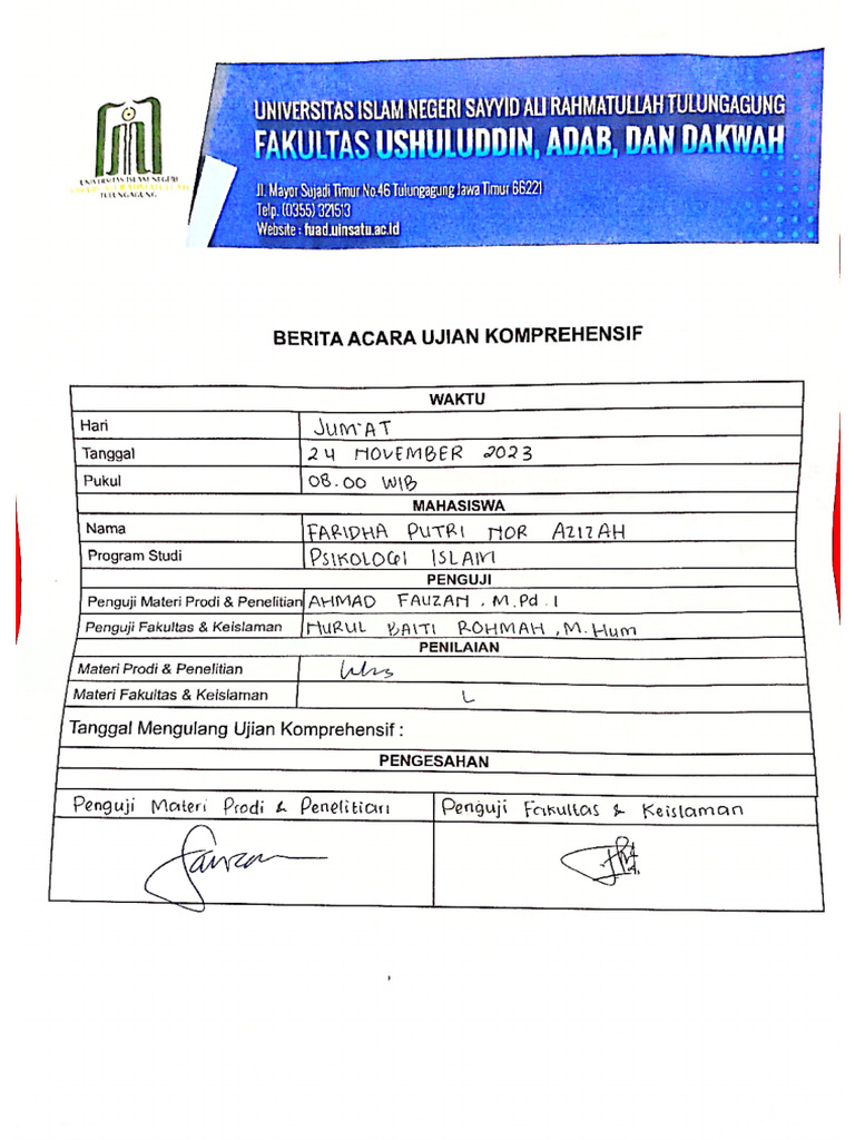 Faridha Putri Nor Azizah - 126308201011 - Kompre | PDF