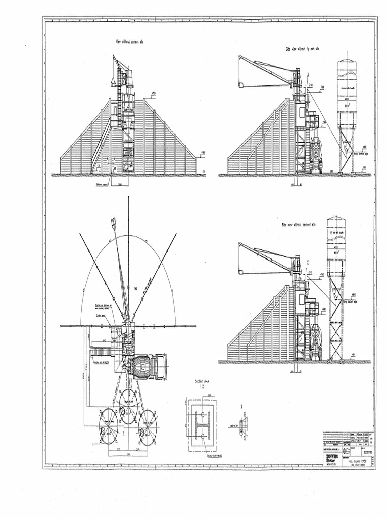 Batching Plant CP30 Layout Plan | PDF