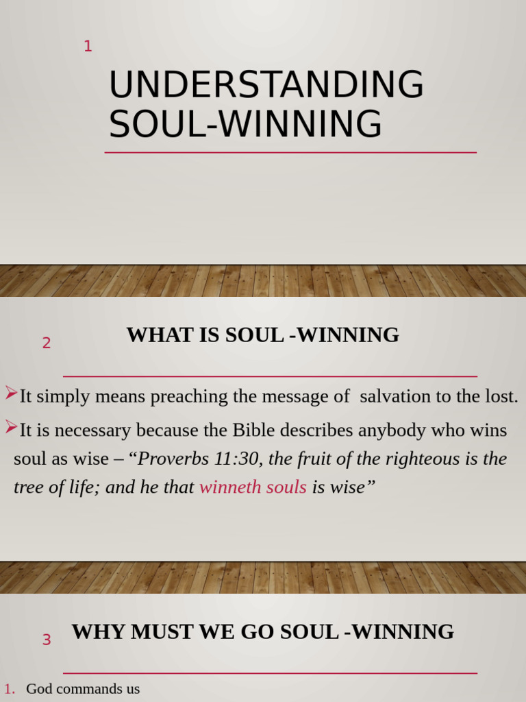 Understanding Soul-winning | PDF