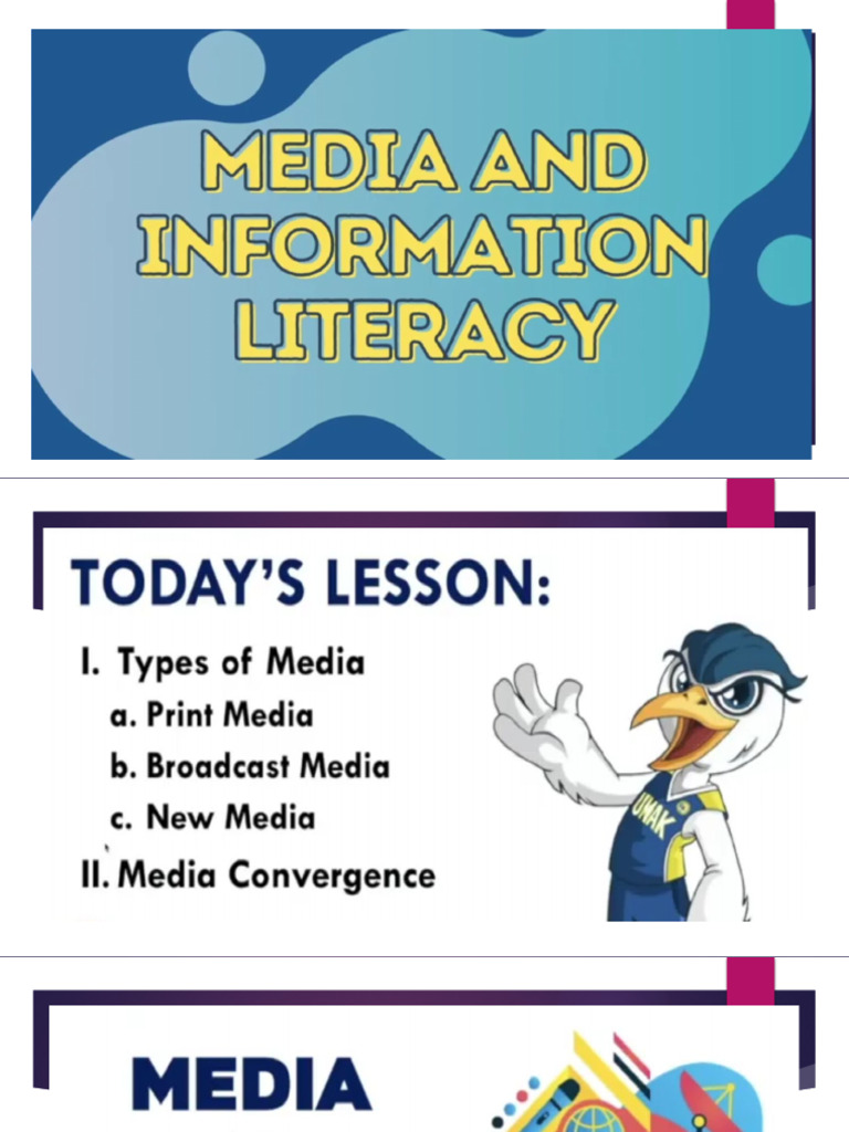 MIL - TYPES OF MEDIA | PDF