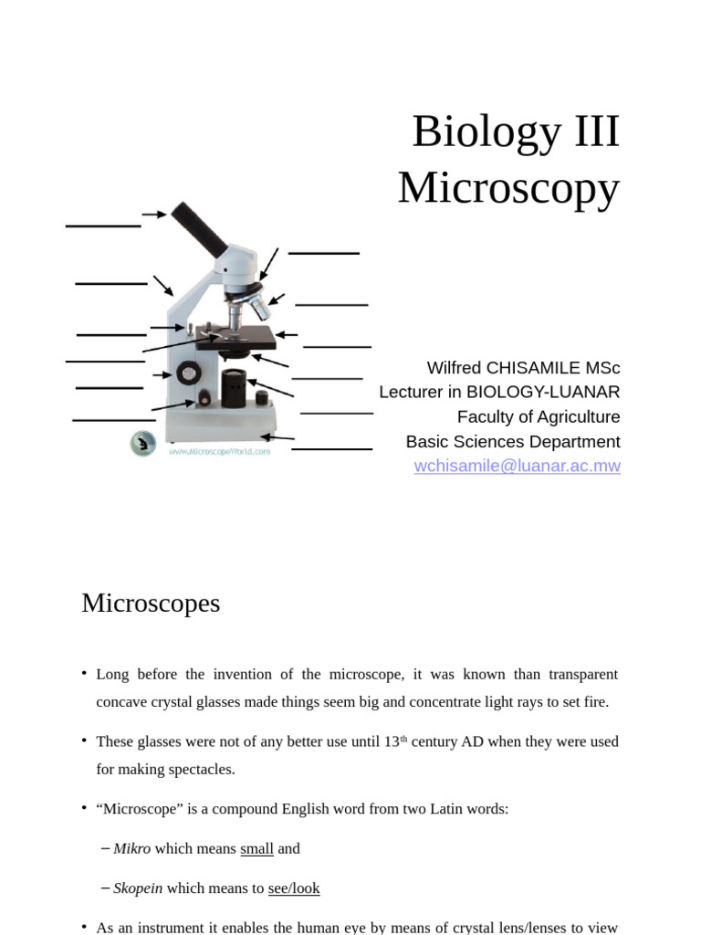 BIO 111 - Micros | PDF