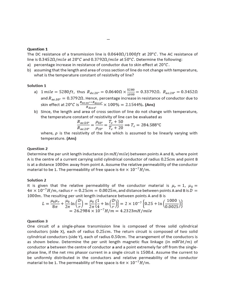 Tutorial 3 Solution | PDF