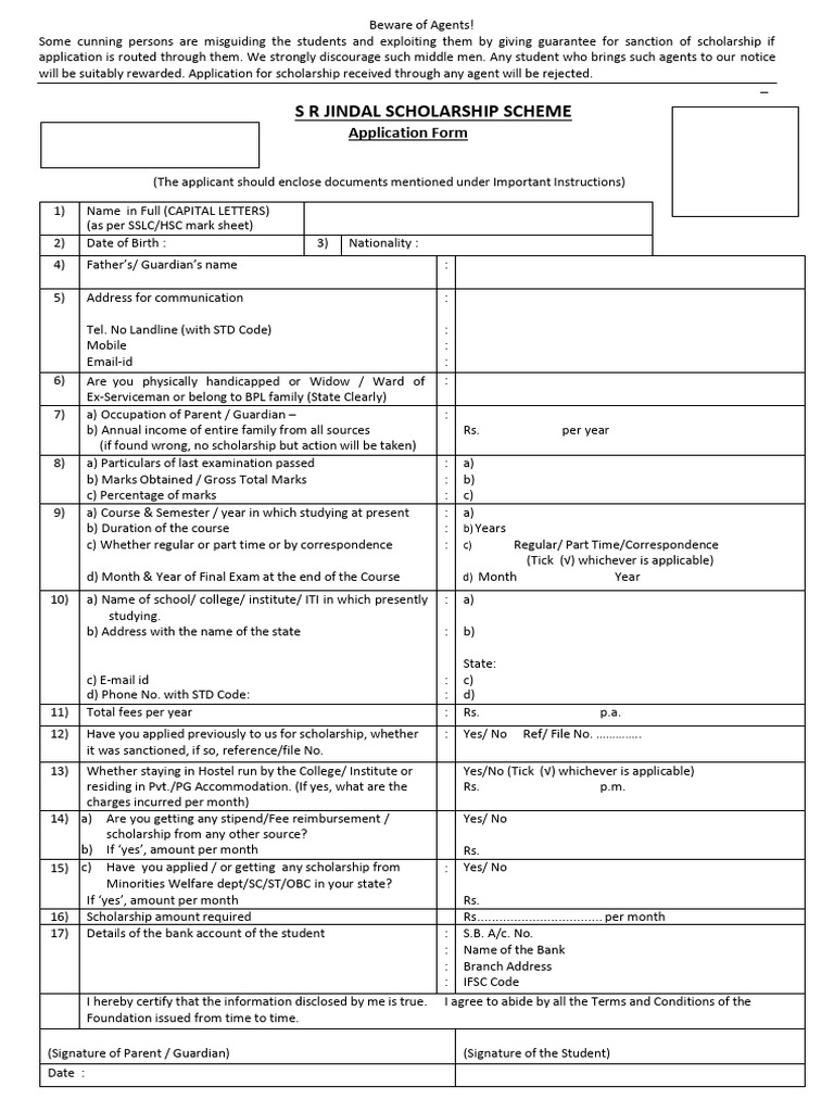 Application Annexure Form | PDF