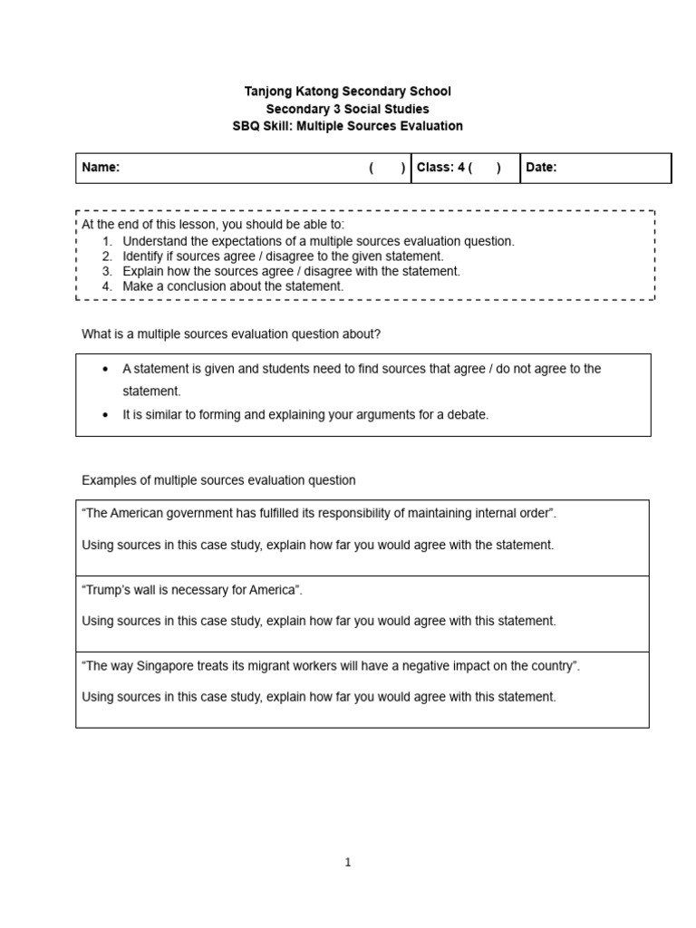 MSE QN (Sec 3) Teacher Version | PDF
