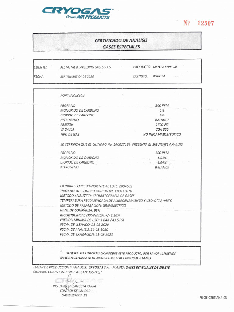 Cert. Gas Patron | PDF