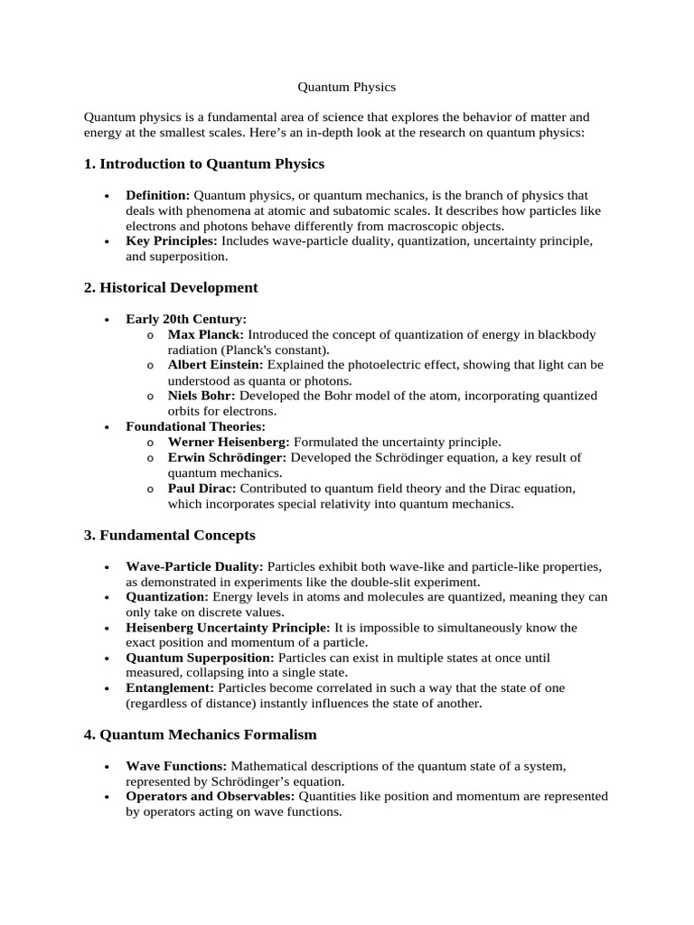 Quantum Physics | PDF