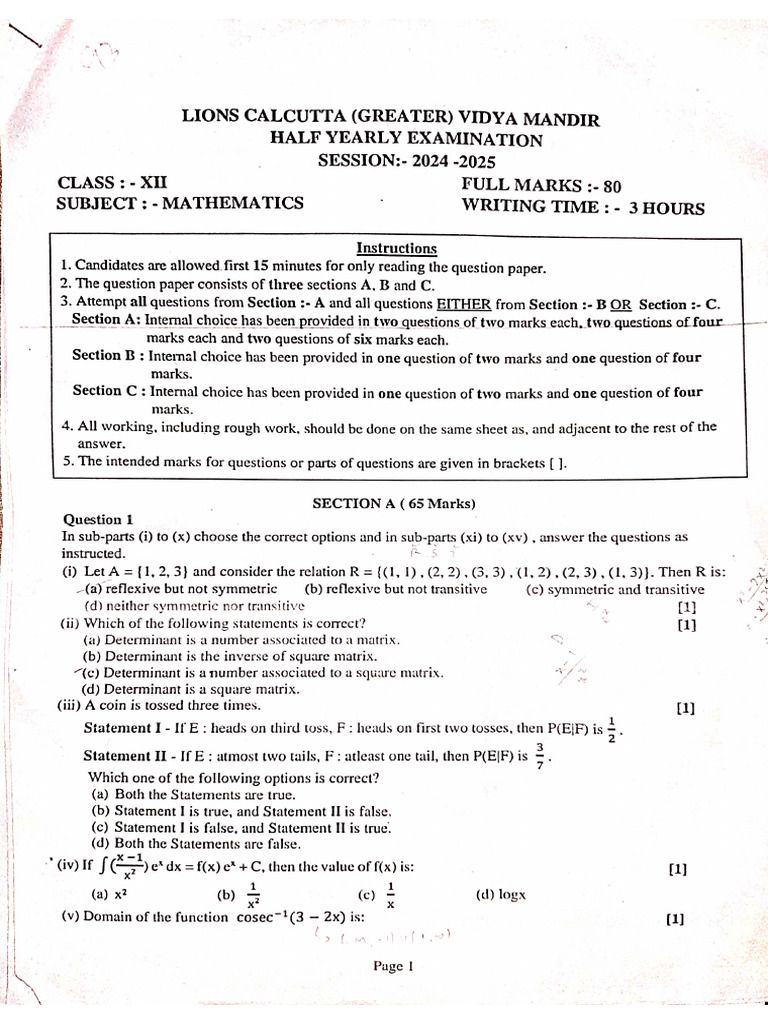 Maths HY, LCGVM | PDF