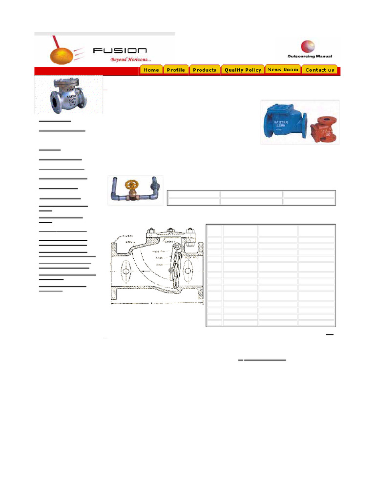 Cast Iron Reflux Valves | PDF