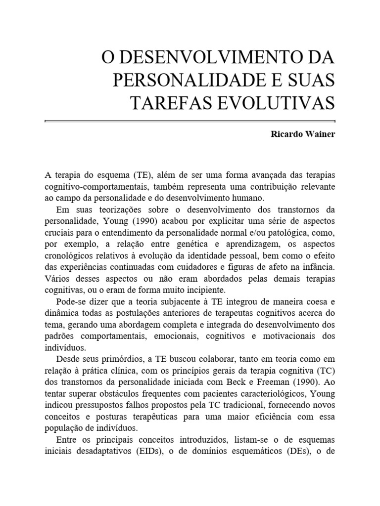 Wainer, R., Paim, K., Erdos, R., Andriola, R., 2016. Terapia Cognitiva ...
