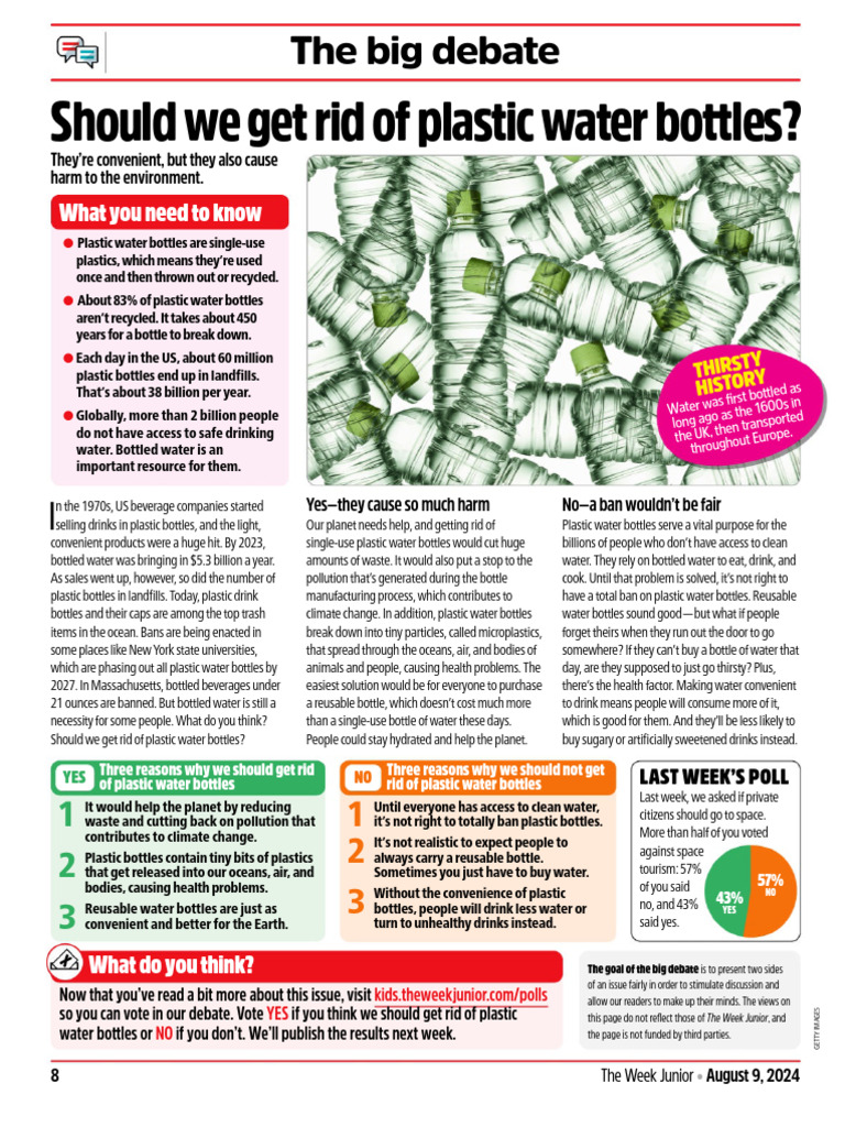 Should We Get Rid of Plastic Water Bottles | PDF