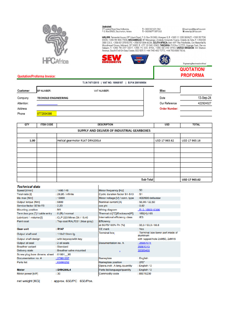 Techold Engineering 20240913 | PDF