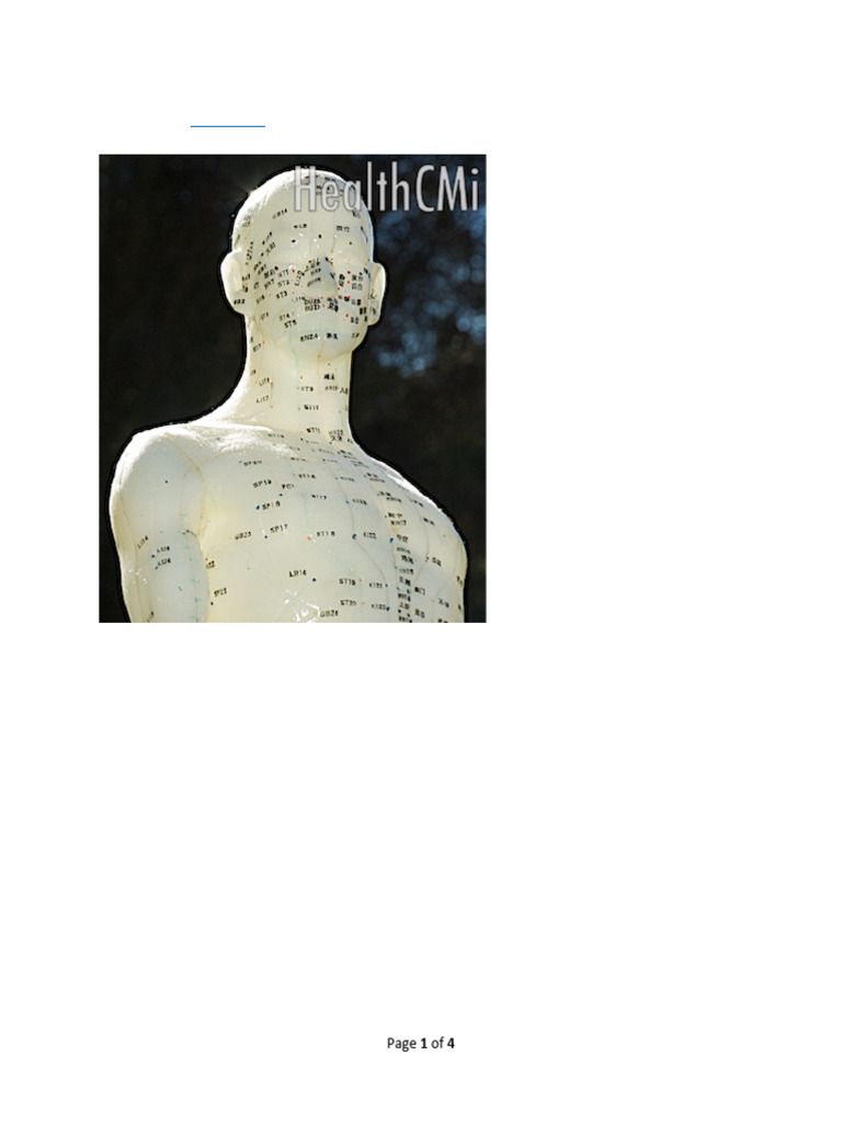 Acupuncture Lowers High Cholesterol | PDF