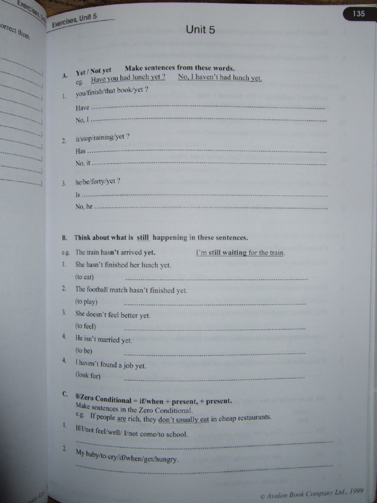 Exercises Unit5-10 Index, Avalon Direct English, Book 2 | PDF