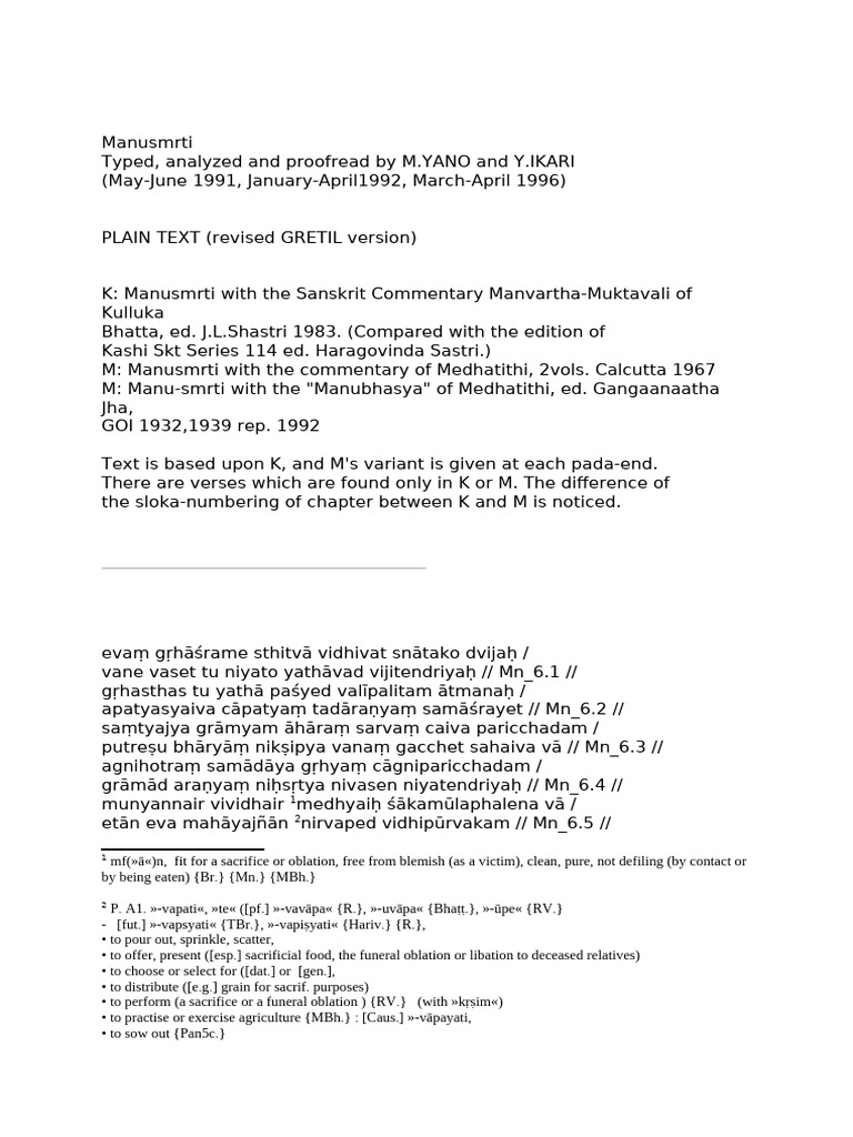 Manusmrti06 Ford | PDF | Religion & Spirituality