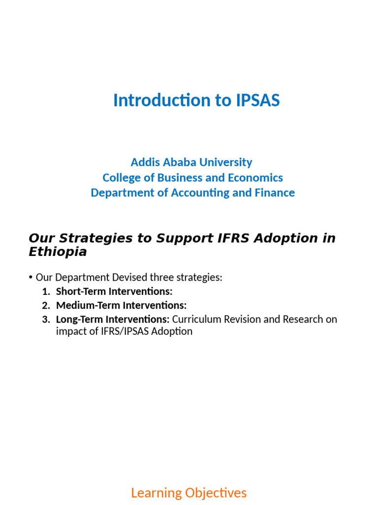 IPSAS Introduction | PDF