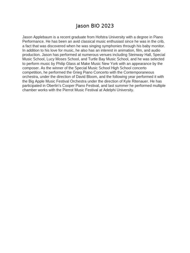 Jason BIO 2023 | PDF