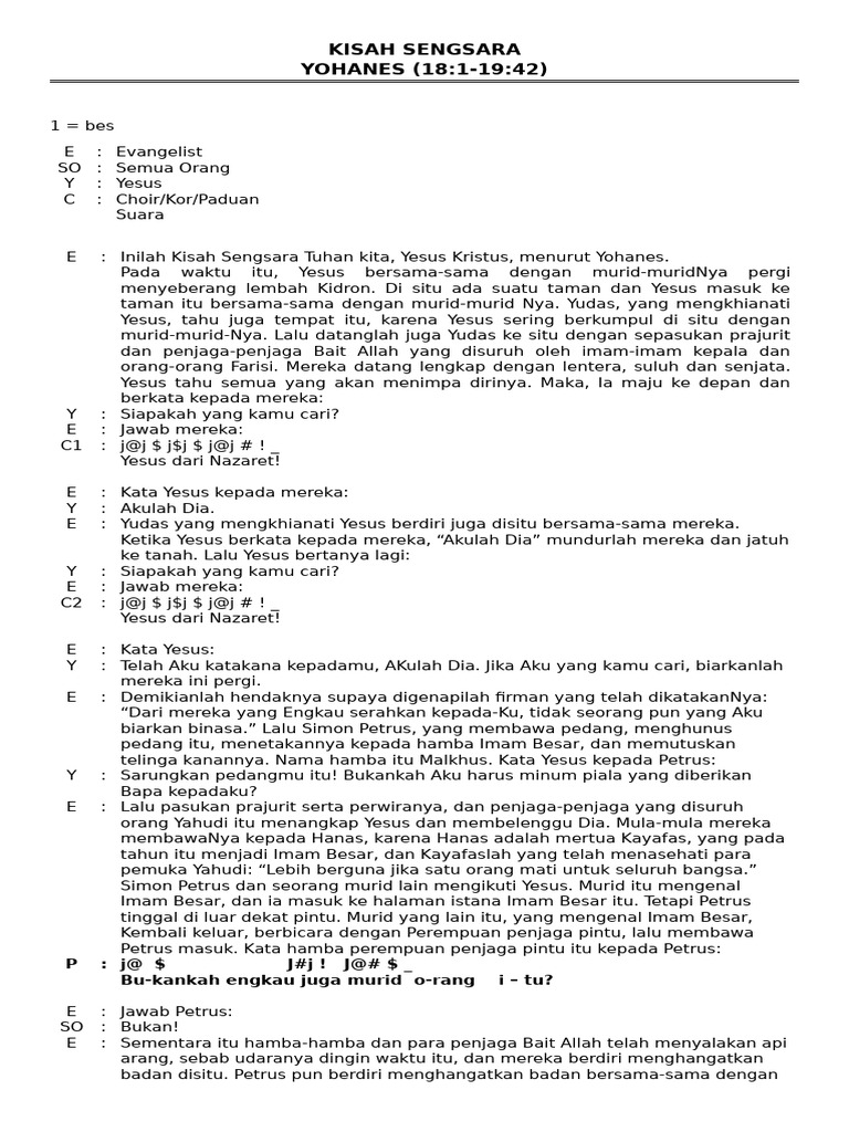 PASSIO JUMAT AGUNG (Kor) | PDF